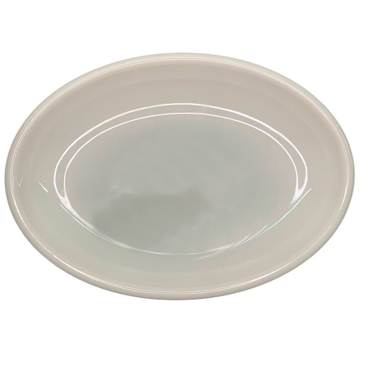 Travessa Oval Melamina Branca Premium Bestfer 44,8 X 32,2CM – Central ...
